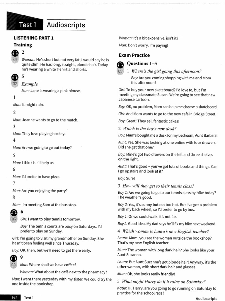 Key A2 - KET Trainer 1 | PDF