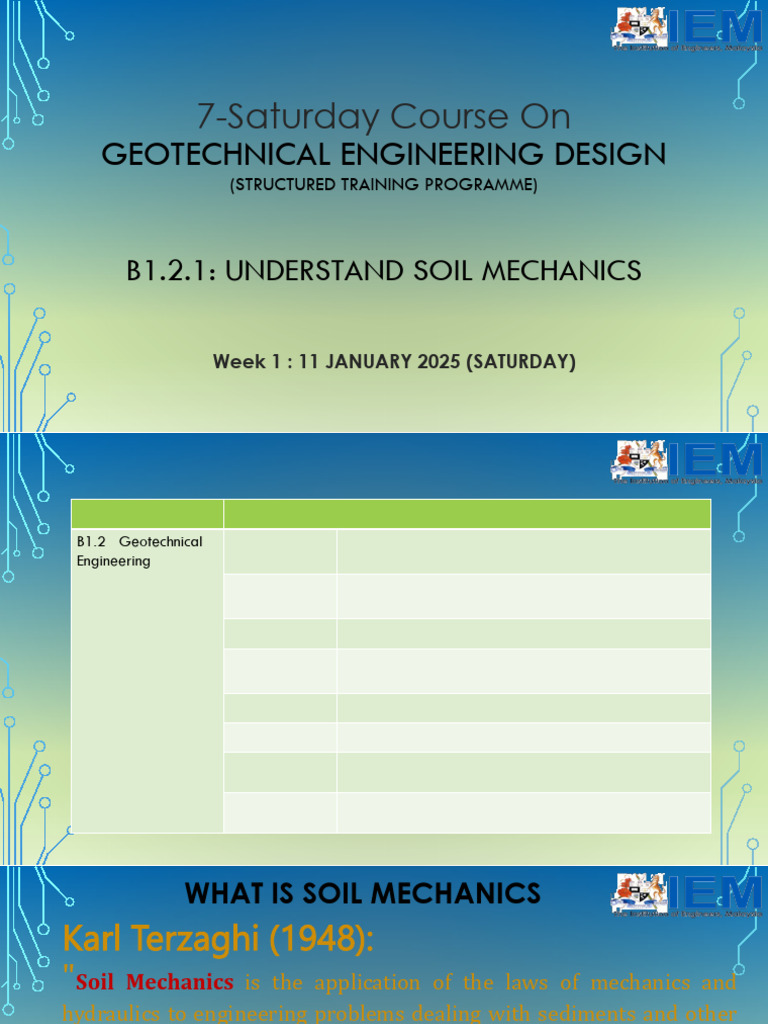 7 Saturday Geotech Webinar Compiled Materials | PDF | Soil Mechanics | Geotechnical Engineering