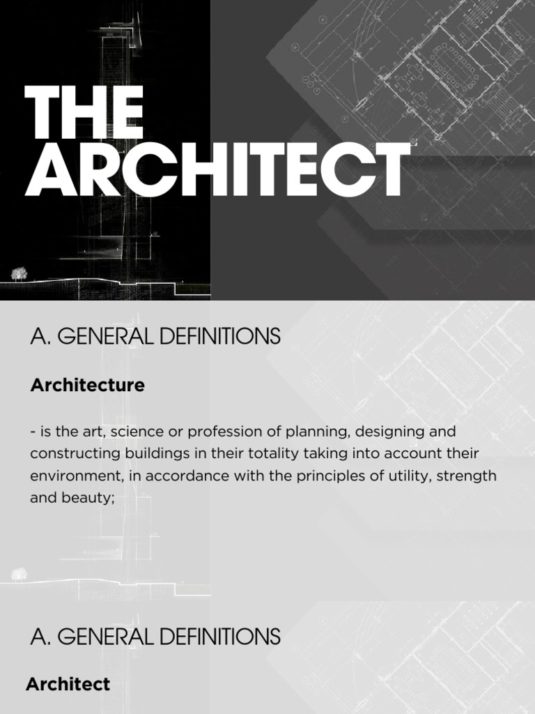 The Architect Profession 1 | PDF | Architect | Construction Management