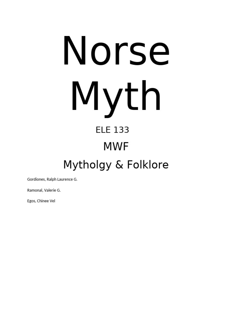 Overview of Norse Mythology and Edda | PDF | Norse Mythology | Æsir