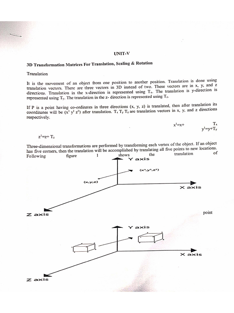 302 Computer Graphics Unit 5 | PDF