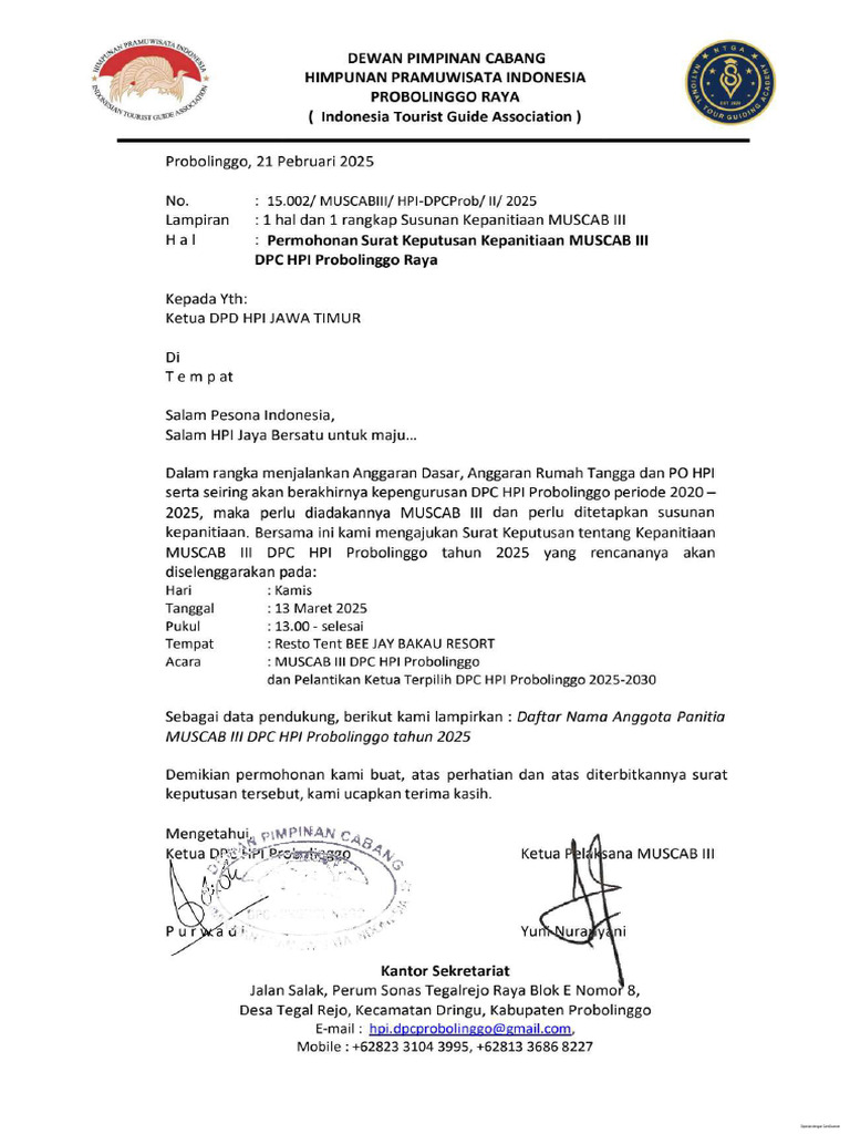 Surat Pengantar Ke DPD (1) - 1 | PDF