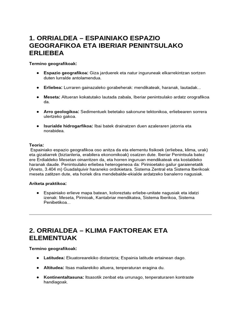 Geografia Kurtso Osoa | PDF