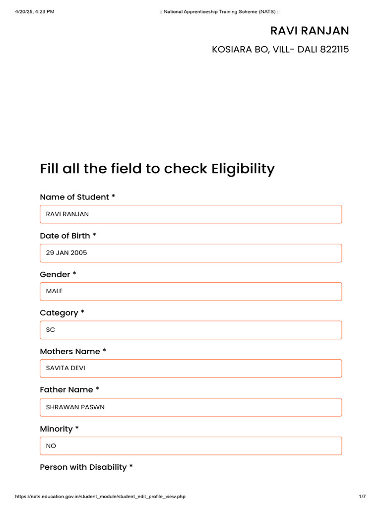 National Apprenticeship Training Scheme (NATS) | PDF