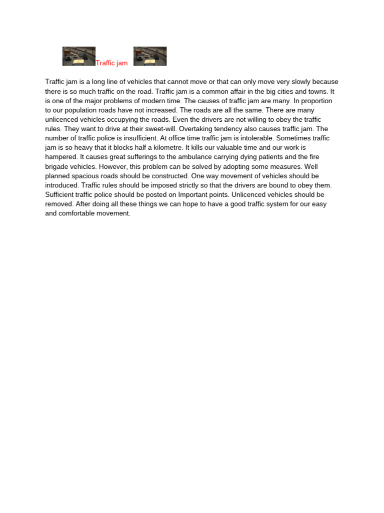 Traffic Jam | PDF