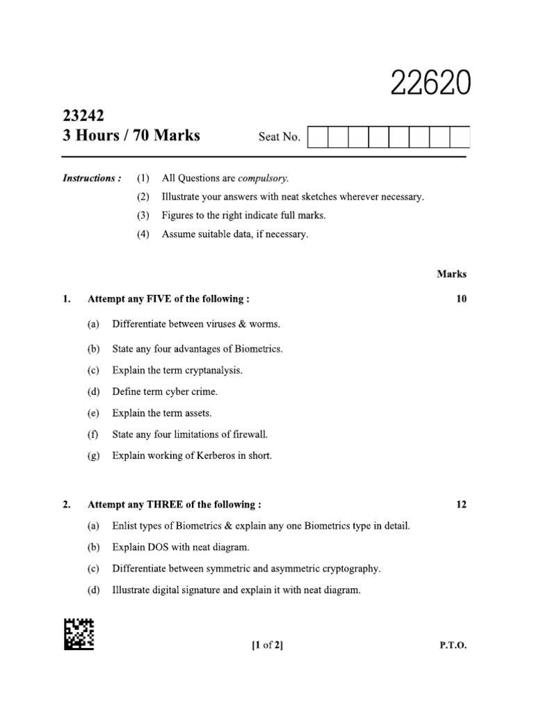 Summer Question Paper | PDF