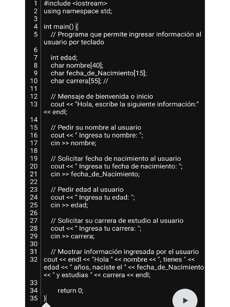 Ejercicio 2 de Programación. | PDF