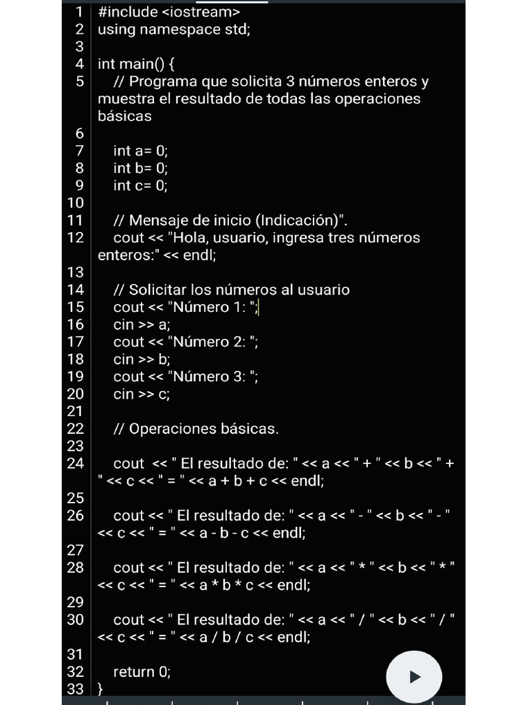 Ejercicio 3 de Programación. | PDF