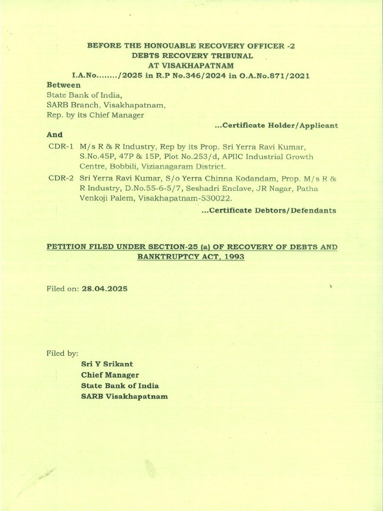 RR Industry Attachment in RP 346 of 2024 | PDF