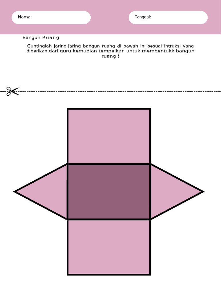 Lembar Kerja Matematika Membuat Bangun Ruang Dengan Jarting-Jaring Bangun R - 20250114 - 054448 ...