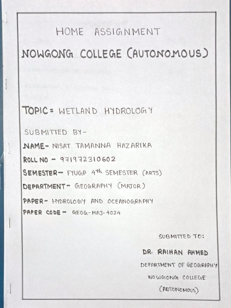 Wetland Hydrology | PDF