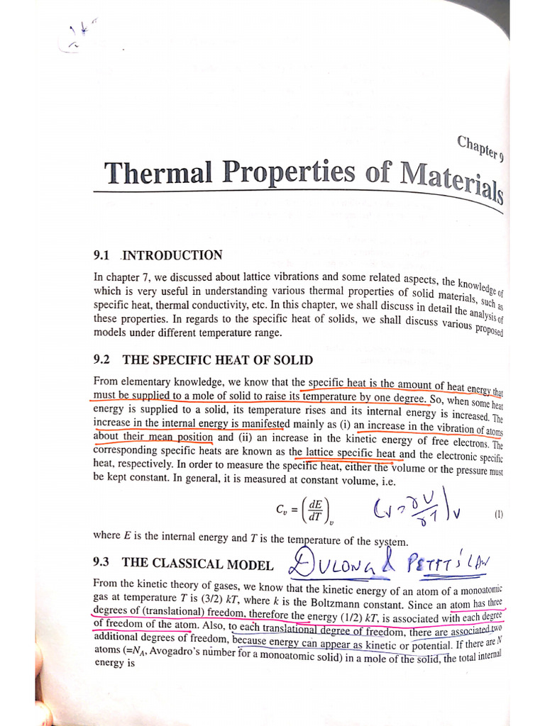 Dulong-Petit Einstein Debye | PDF