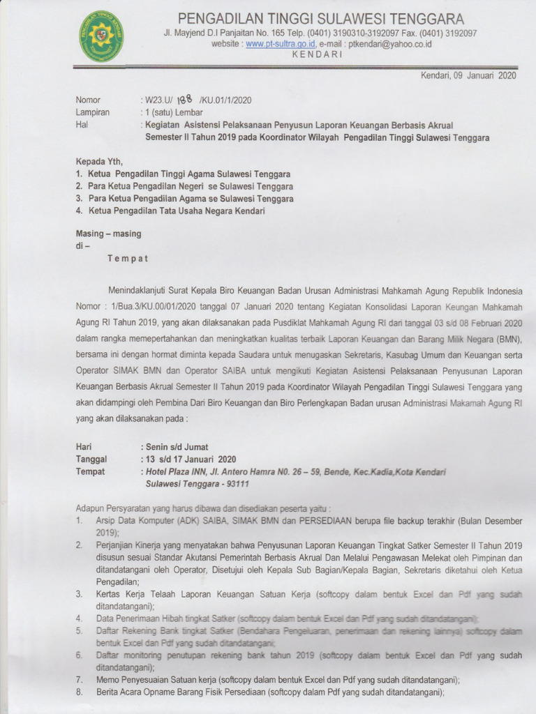 Scan Undangan Konsolidasi SMT 2 - 2019 | PDF