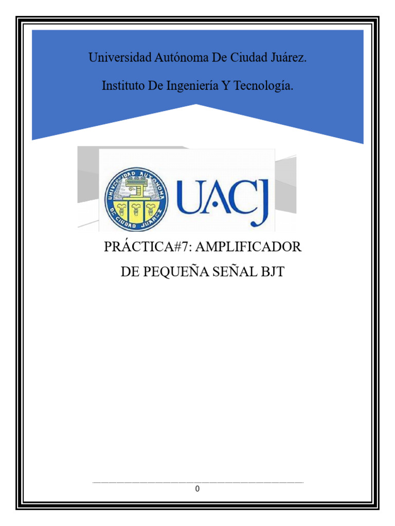 Reporte Practica 7 | PDF | Transistor | Transistor de unión bipolar