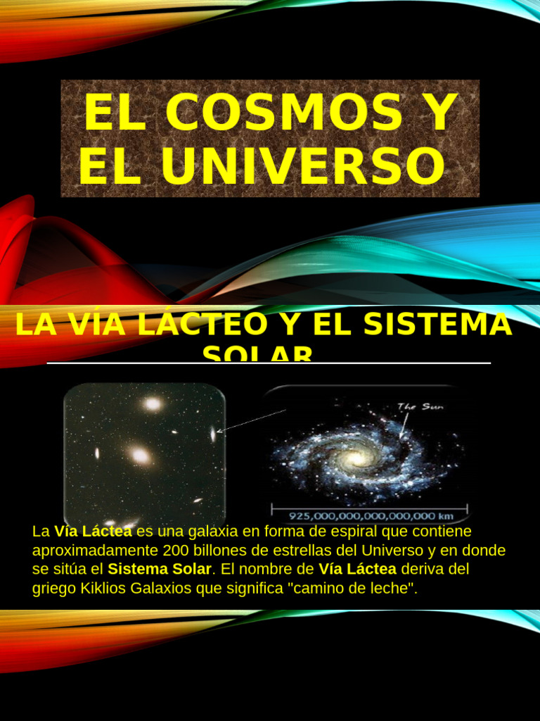 El cosmos y el universo | PDF
