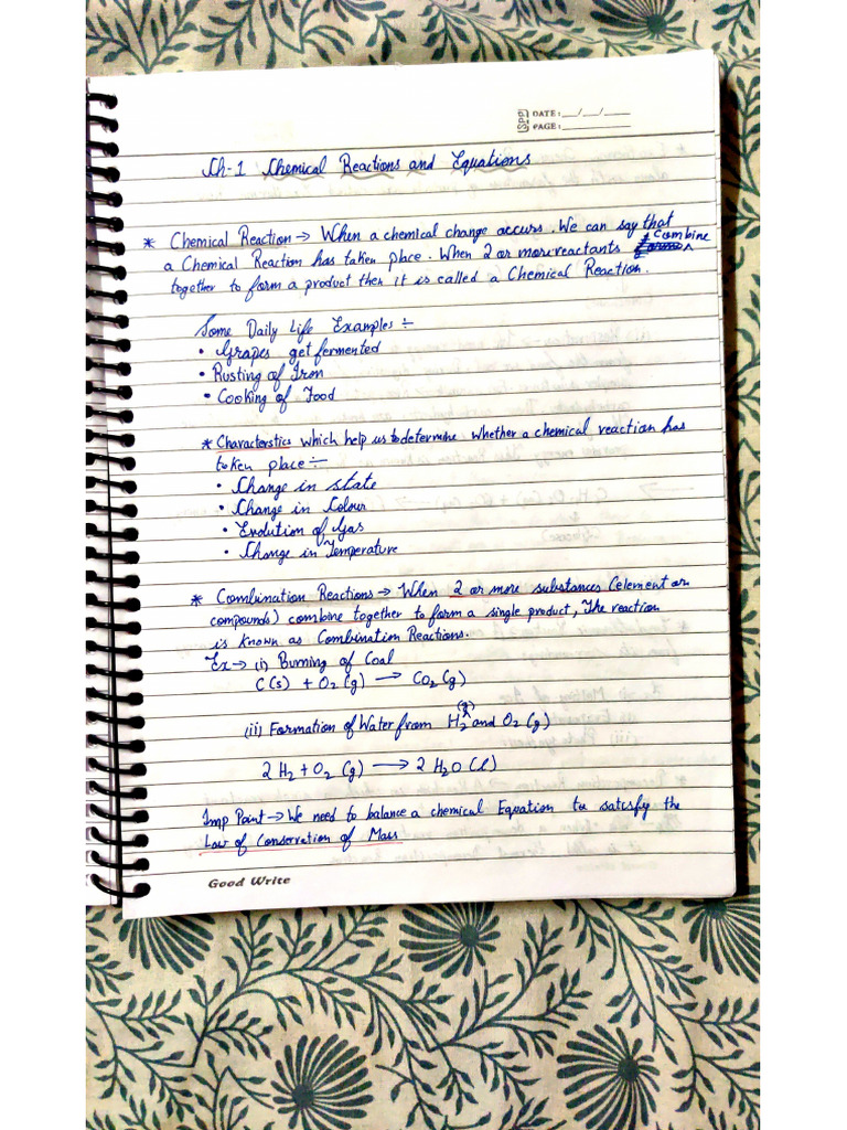 Chemistry Chapter 1 Class 10 | PDF