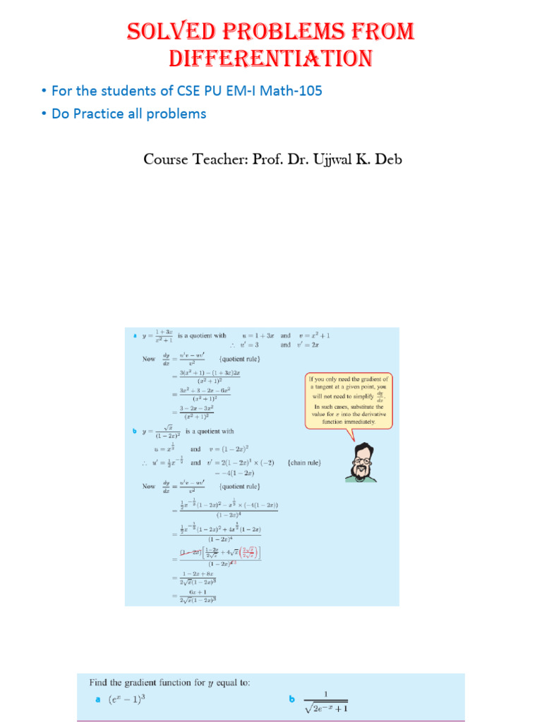 Differentiation | PDF