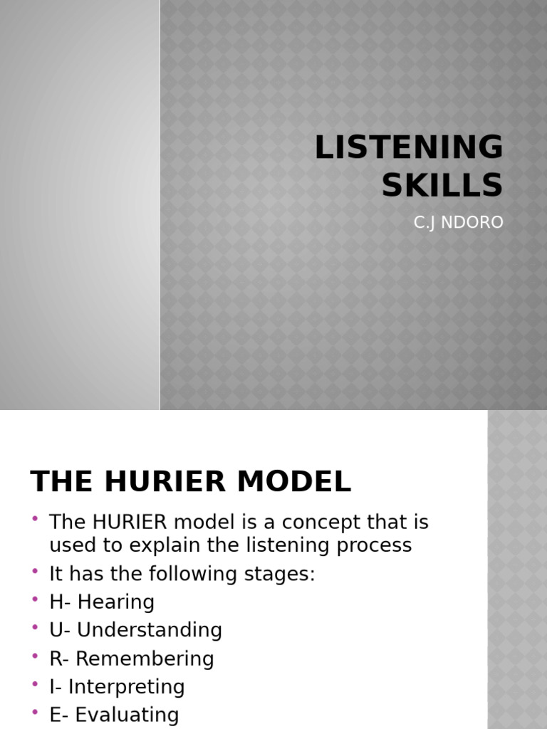 05 LISTENING SKILLS | PDF
