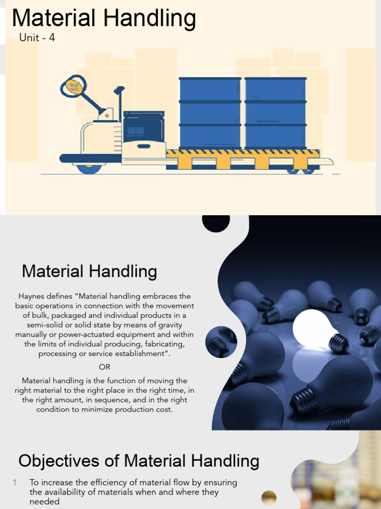 Unit - 4 Materials Handling | PDF | Crane (Machine) | Mechanical ...