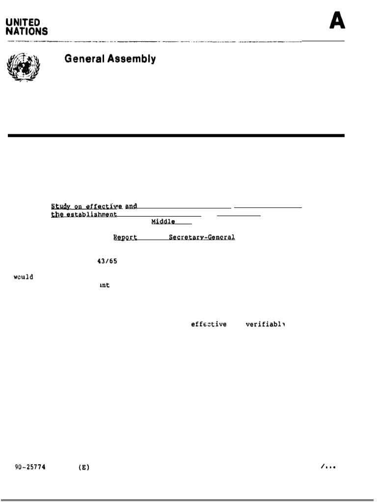General Assembly: United Nations | PDF | Nuclear Proliferation ...