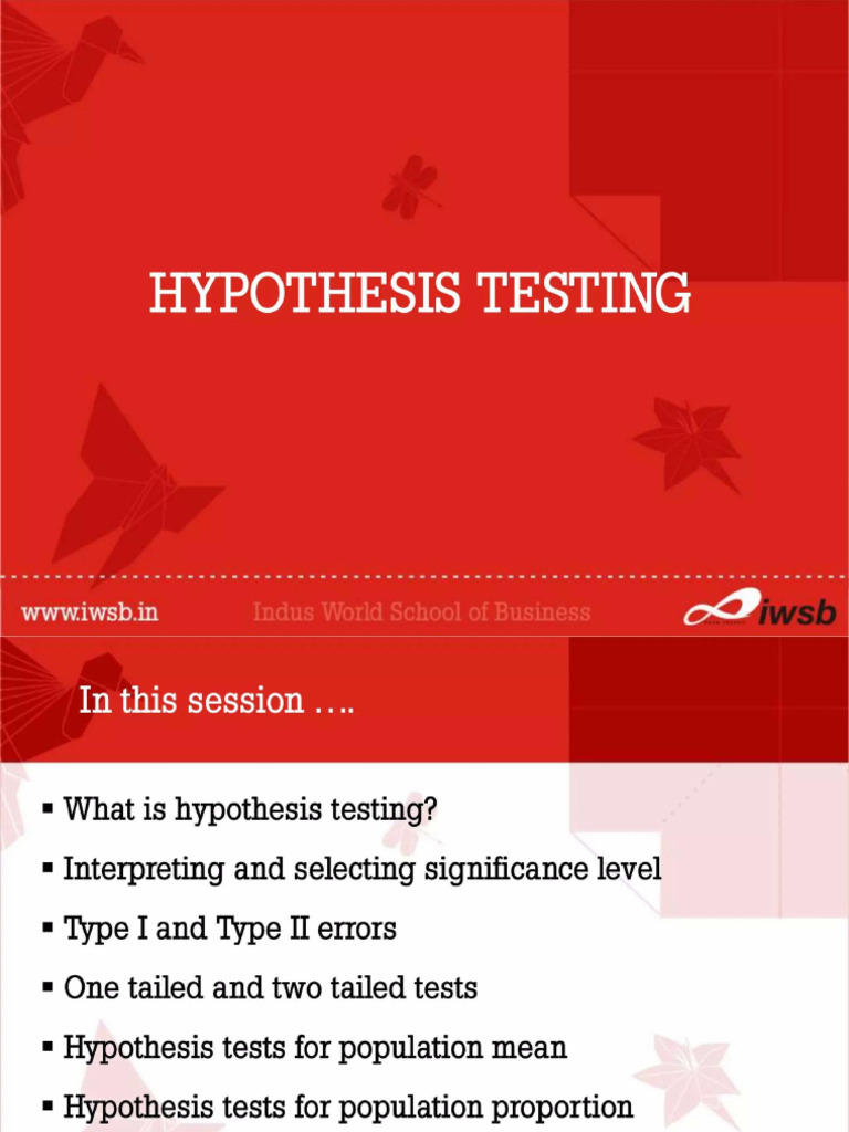Proposing and Testing Hypothesis | PDF