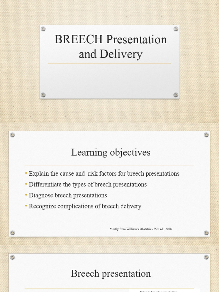 Singleton Breech Delivery 250130 084728 | PDF | Childbirth | Obstetrics
