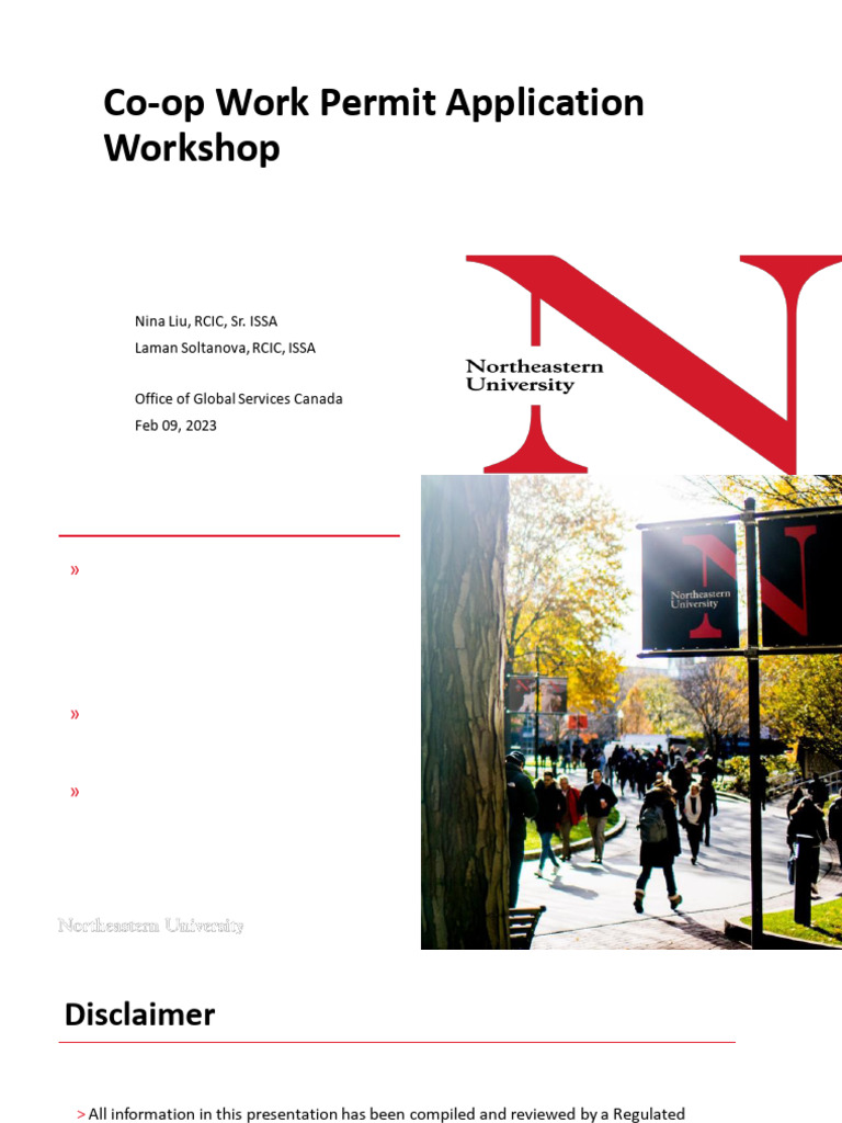 Feb23 Co-Op Work Permit Application Workshop | PDF | Immigration | Human Migration