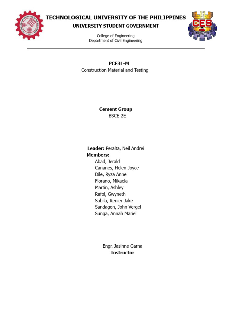 CEMENT-WRITTEN_LAB_REPORT.docx | PDF | Cement | Concrete