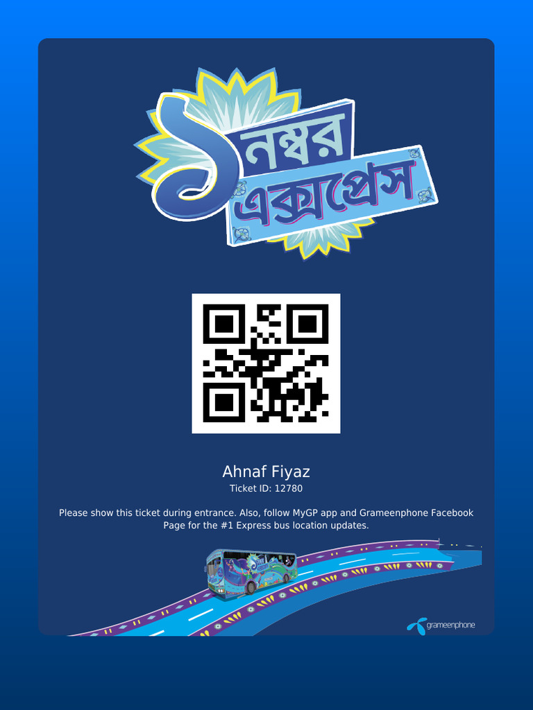 Grameenphone Express Bus Ticket Info | PDF