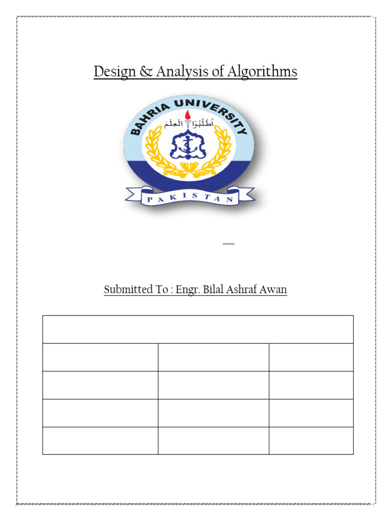 Daa Assignment | PDF