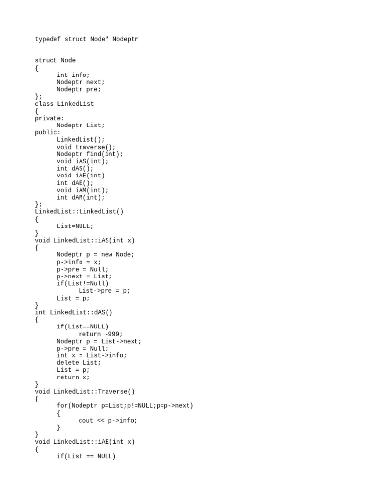 Double-Linked-List-Code-15102024-092746am | PDF | Computer Programming | Software Engineering