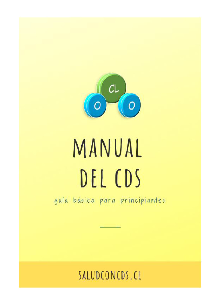 Manual Basico de Uso Del Cds | PDF | Agua | Cloro