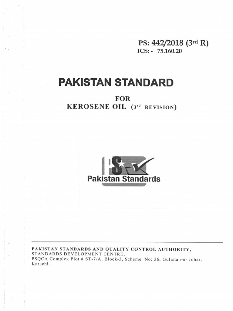 Kerosene PS 442-2018 | PDF