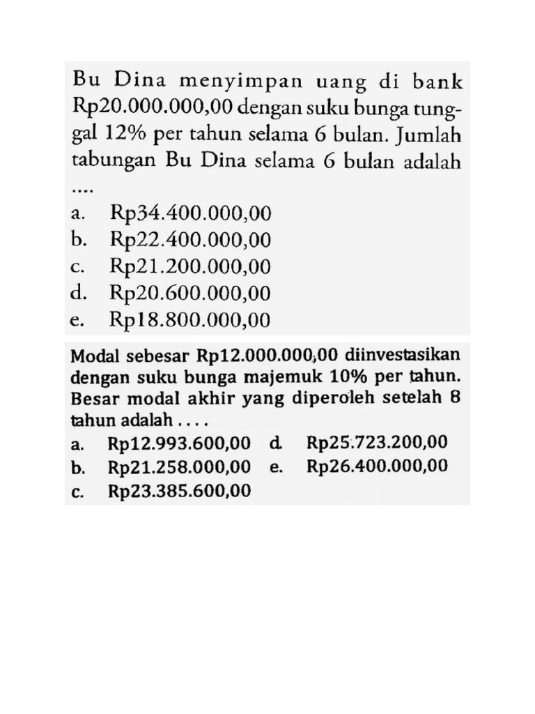 Latihan Bunga Tunggal Bunga Majemuk | PDF