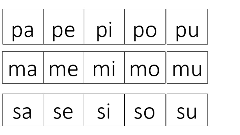 Silabas | PDF
