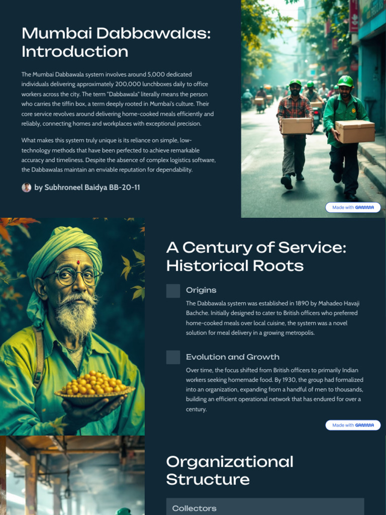 Mumbai-Dabbawalas-Introduction | PDF | Brand | Economies