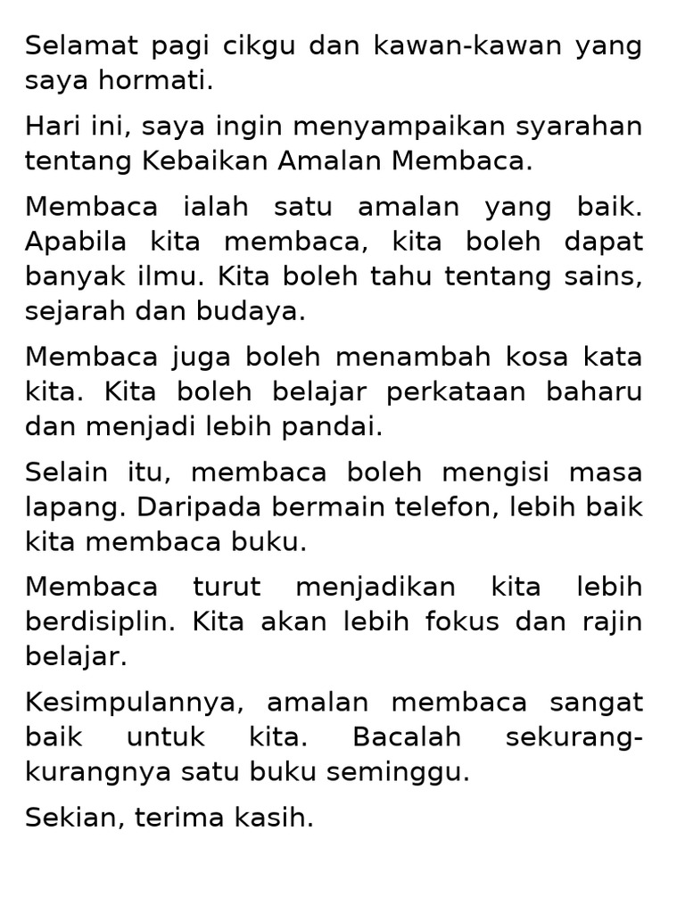 Amalan Membaca | PDF