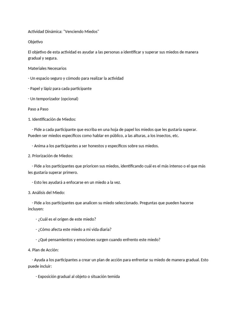 Actividad Dinám | PDF | Sicología | Ciencias del comportamiento