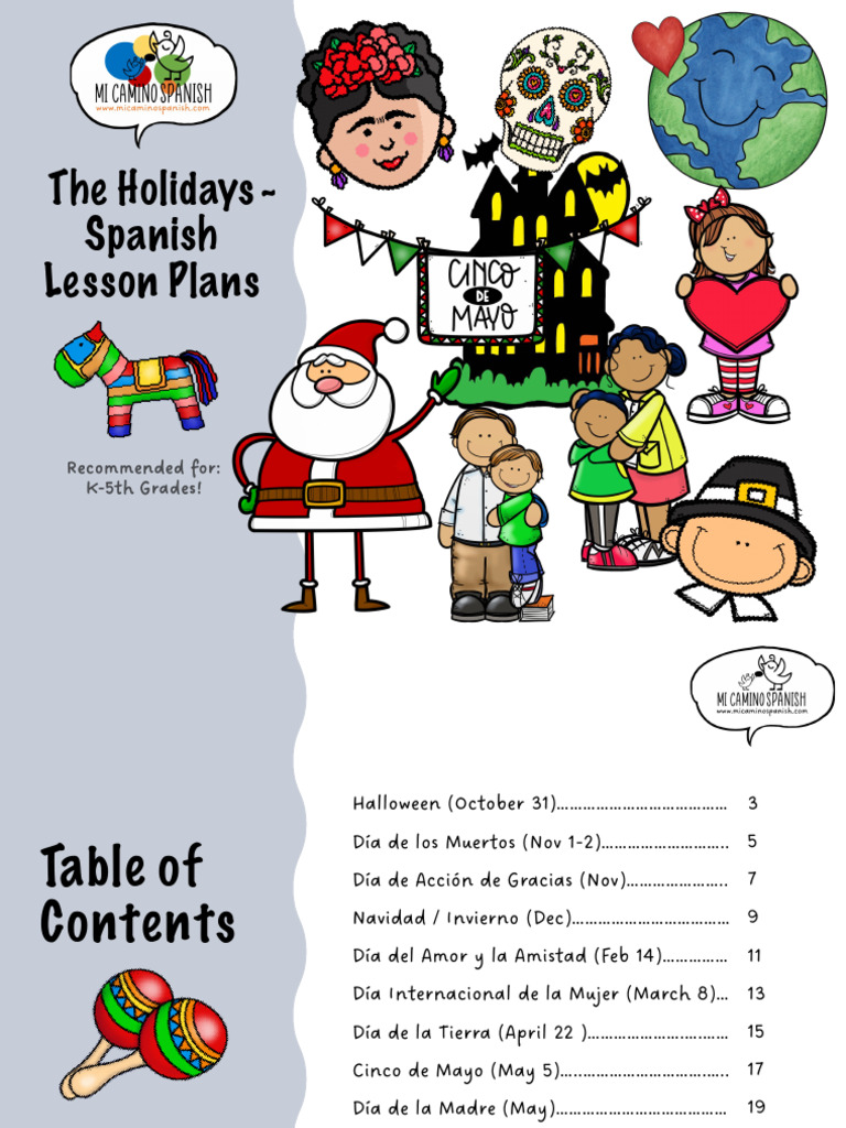 Spanish Holiday Lesson Plans | PDF | Holidays | Observances