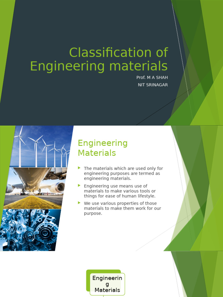 Classification of Engineering Materials | PDF | Metals | Solid