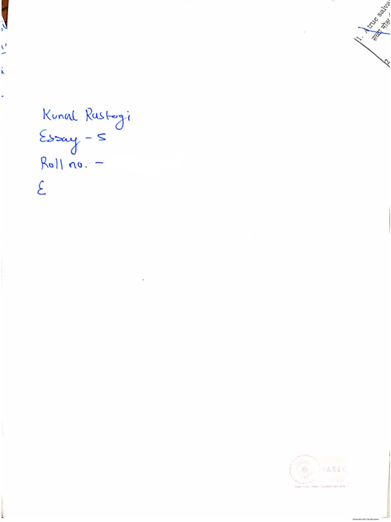 VisionIAS Toppers Answer Booklet KUNAL RASTOGI | PDF