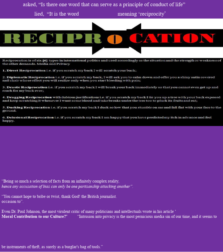 Reciprocation in Any Relationship | PDF