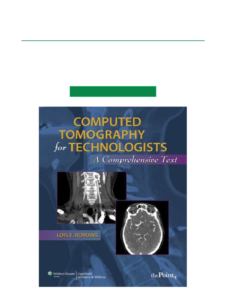 Claim Computed Tomography For Technologists A Comprehensive Text ...