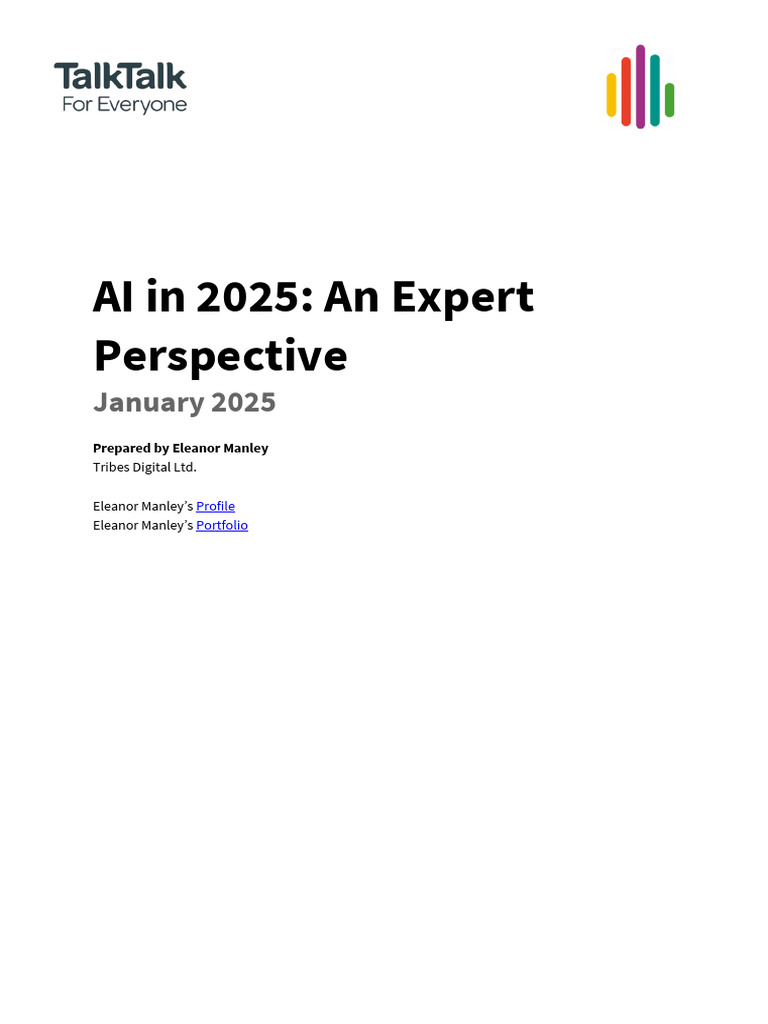 AI Perspective 2025 - Tribes Digital and TalkTalk | PDF | Artificial ...