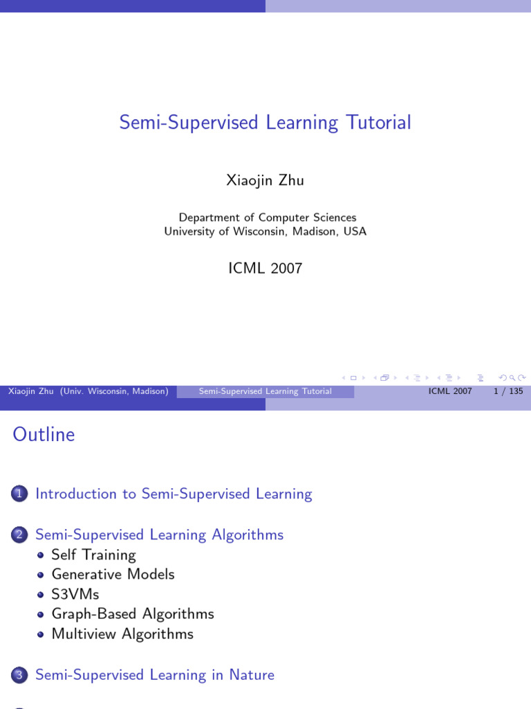 semi_supervised_learning_slide | PDF | Cognitive Science | Computer Science