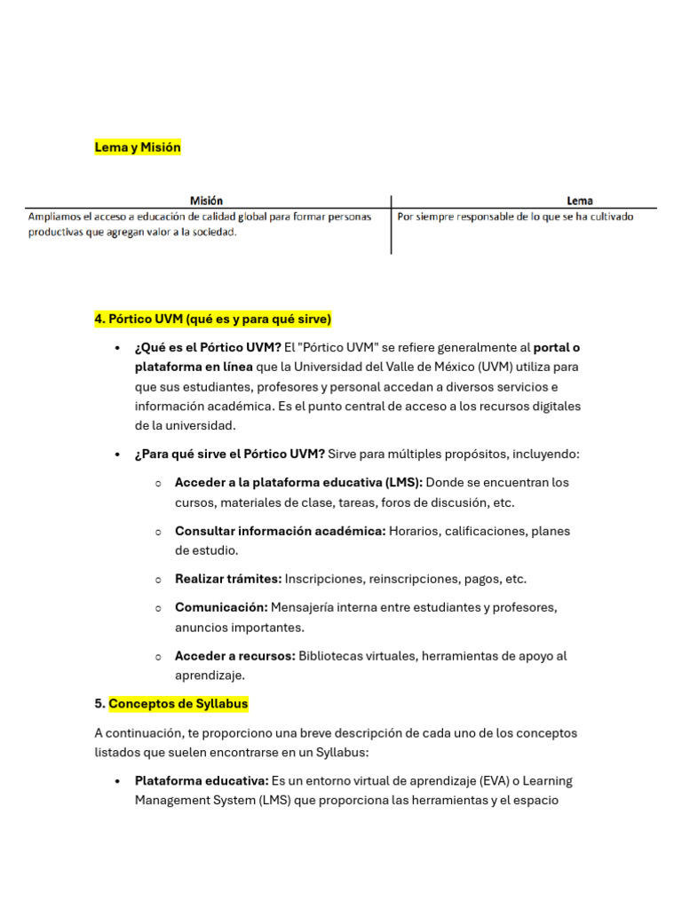 Pórtico UVM: Guía y Funciones Clave | PDF | Modificación de ...