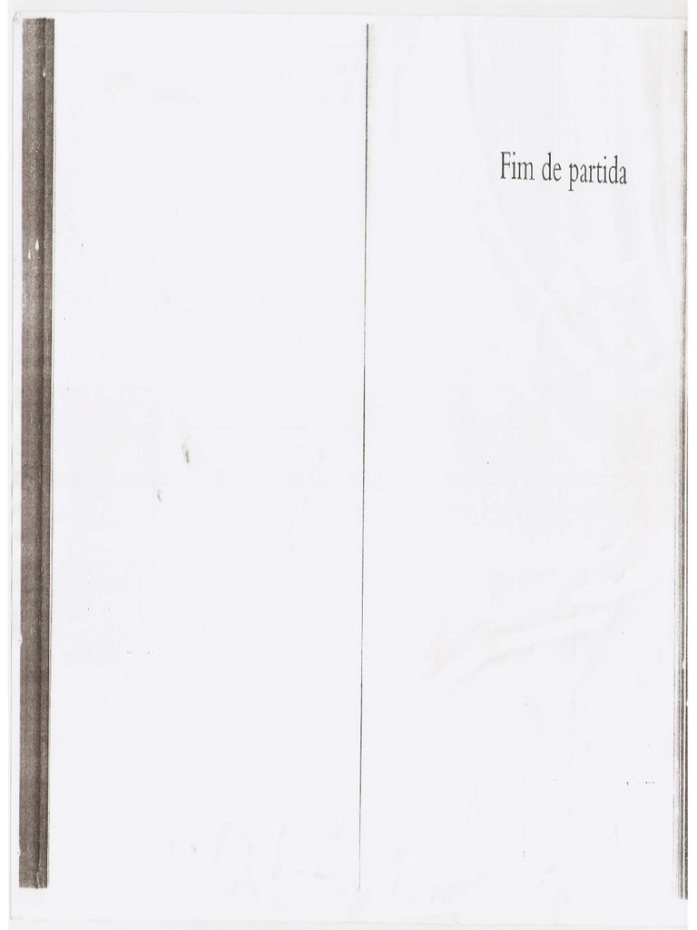 Fim de Partida - Samuel Beckett | PDF