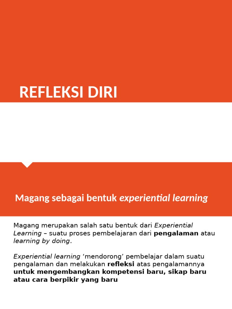 Materi Refleksi Diri | PDF