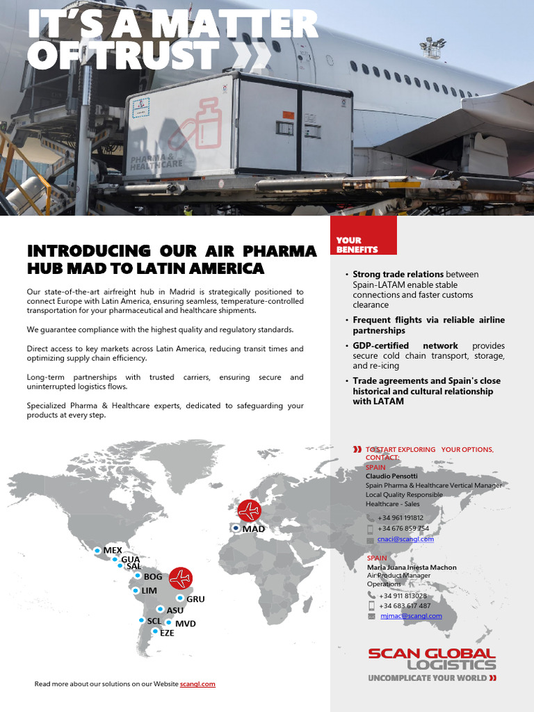 SGL - Air - Pharma Flyer - HUB - Madrid To LatAm | PDF | Economies ...