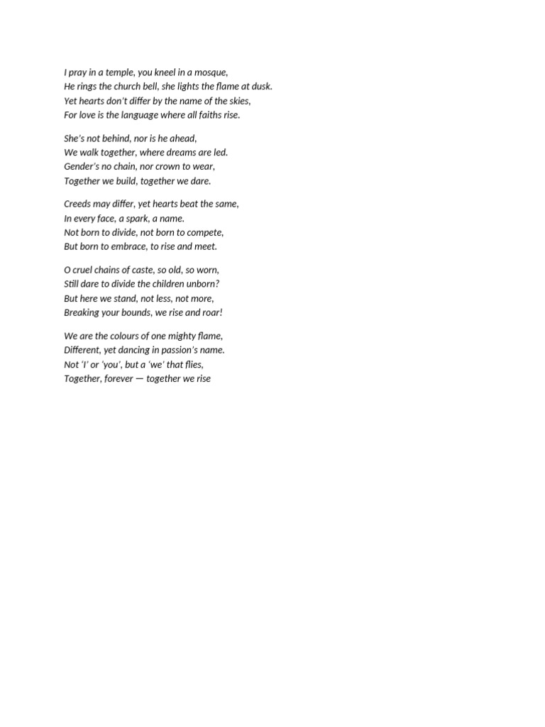 I Pray in A Temple | PDF